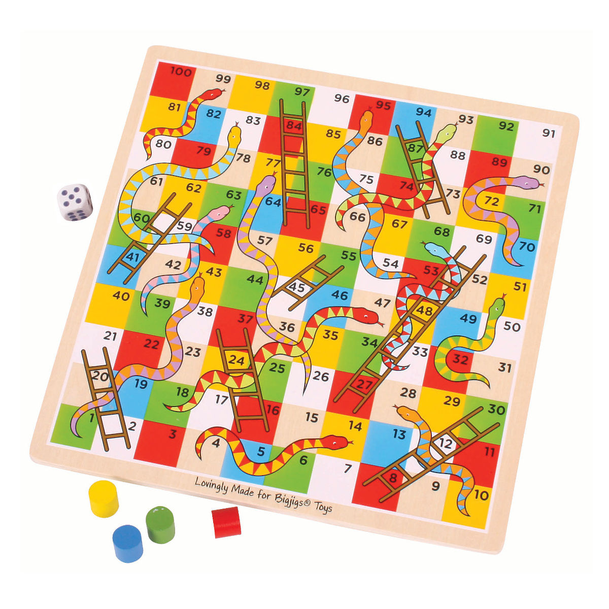 Bigjigs Toys Échelles et Serpents 2 - banaby.fr